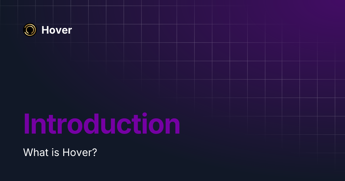 Introduction | Hover